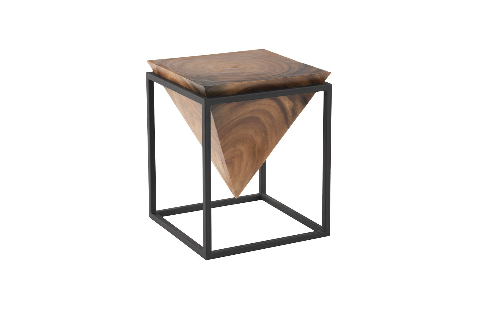 Phillips Collection Inverted Pyramid Side Table, Natural | Wayfair