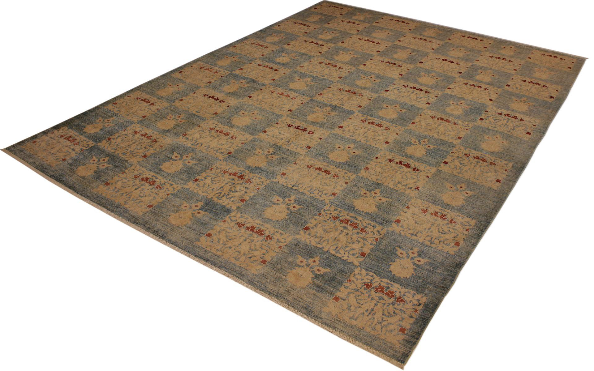 Isabelline Silke Oriental Handmade Hand-Knotted Rectangle 9'10" x 13'10 ...