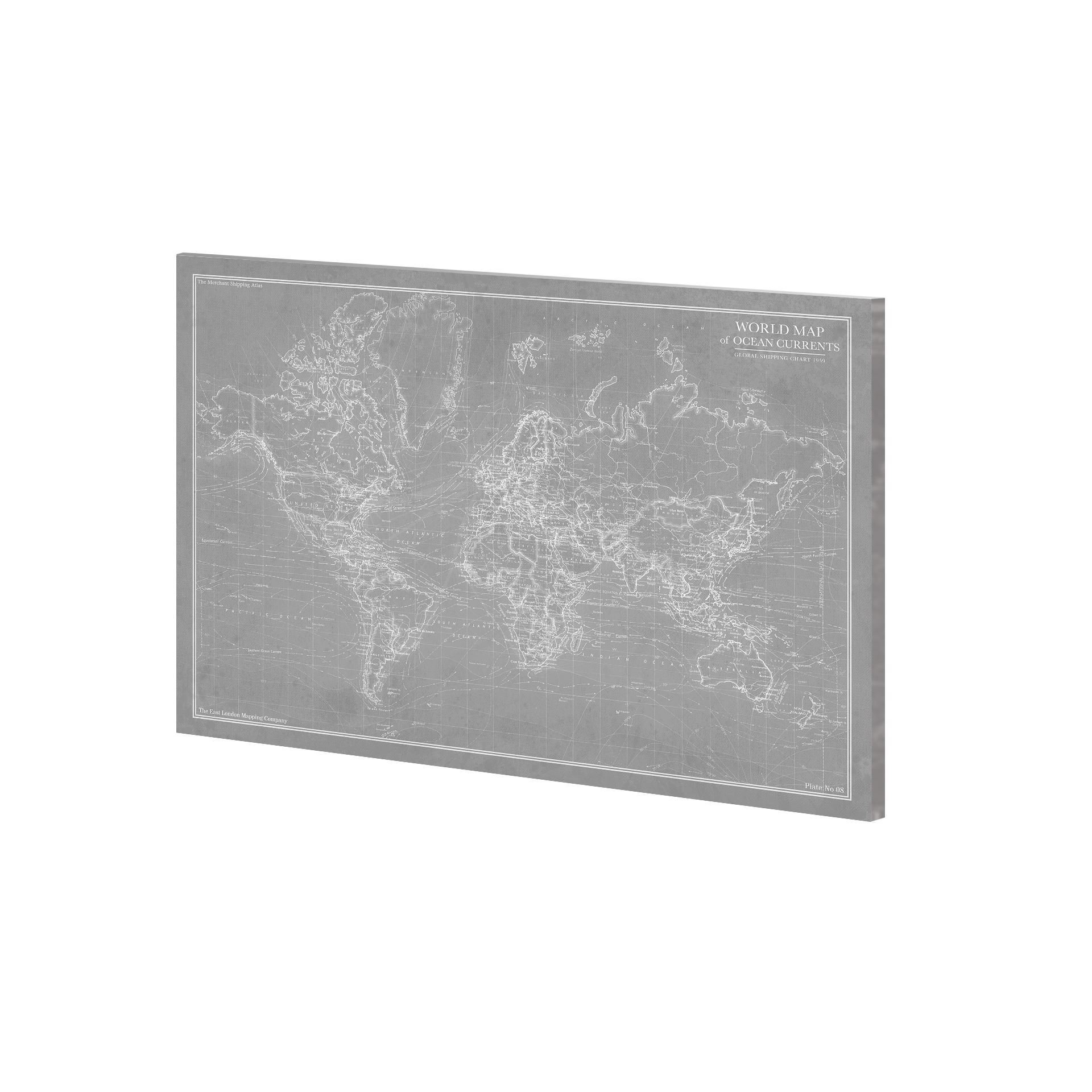 Longshore Tides Explorer - World Map - Graphite - Wayfair Canada