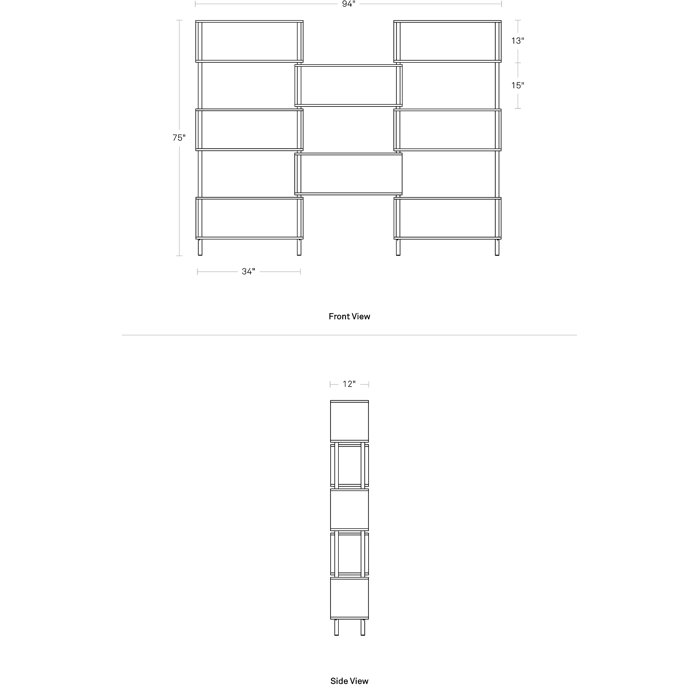 Blu Dot Chicago 8 Box Bookcase & Reviews | Wayfair