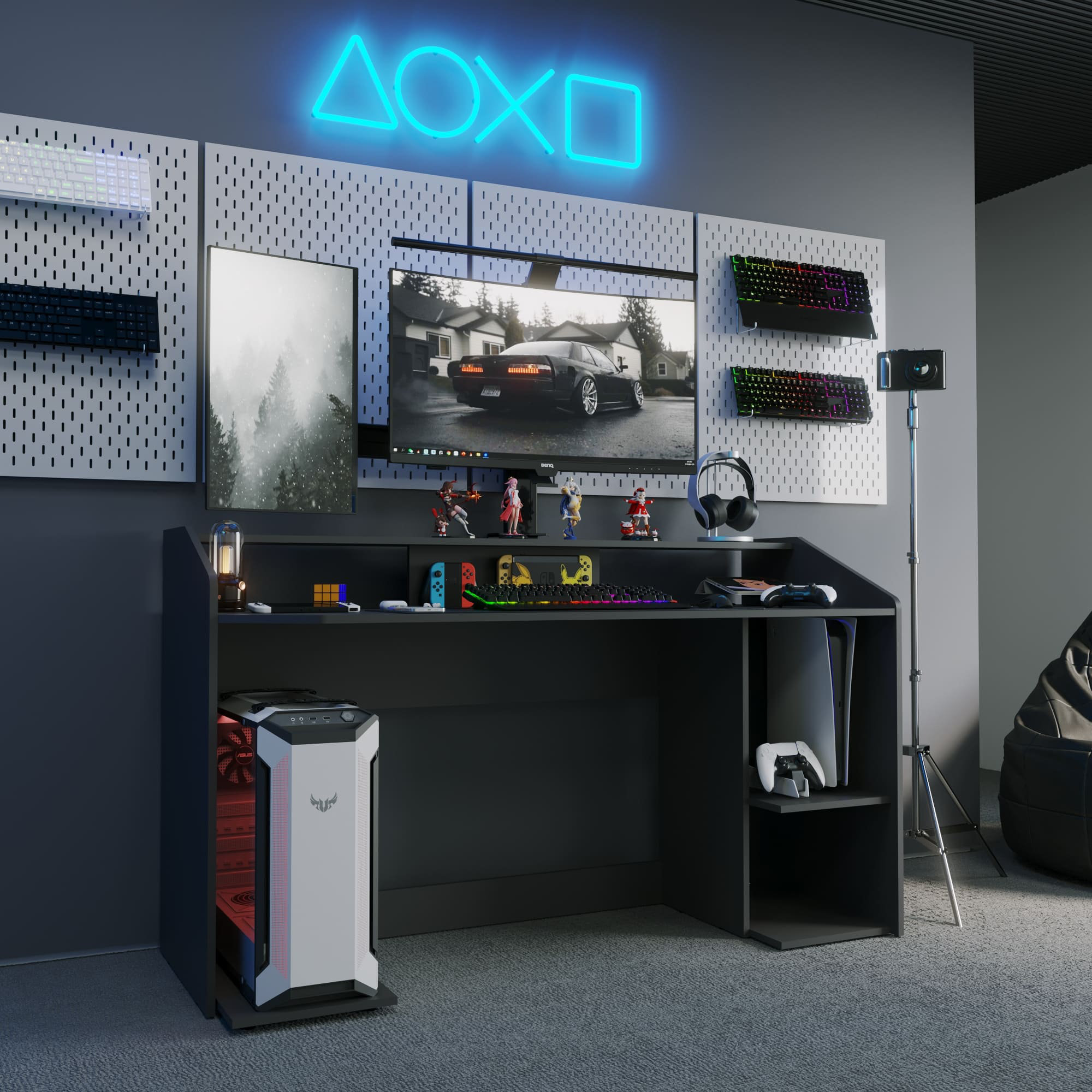 Latitude Run® Gaming Desk | Wayfair