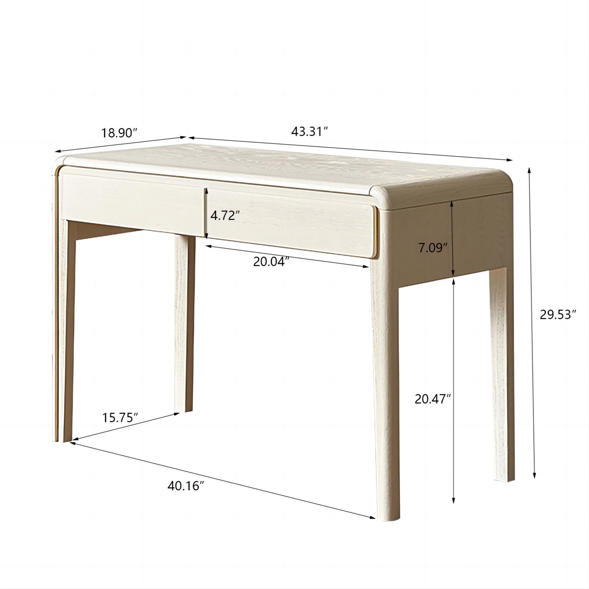 Hokku Designs Razuri Rectangle Writing Desk | Wayfair