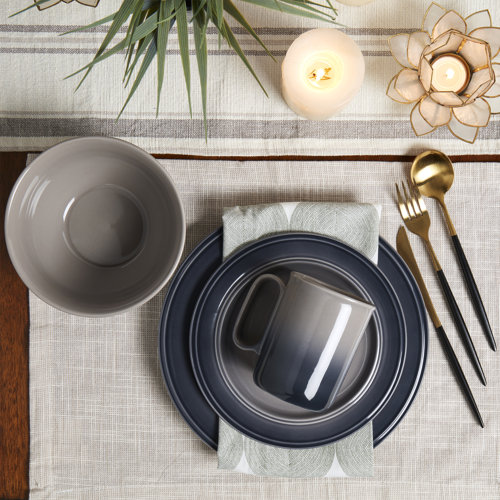 Mason Craft & More Festival Dinnerware 12 Piece Stoneware Dinnerware ...