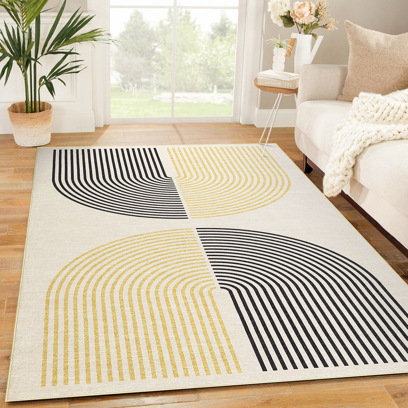 George Oliver Modern Geometric Rug - Wayfair Canada