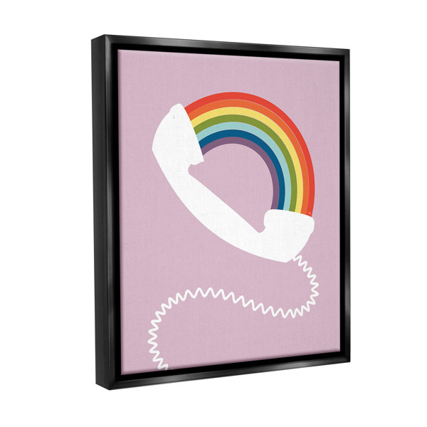 Ivy Bronx " Modern Rainbow Telephone " by Martina Pavlova on | Wayfair
