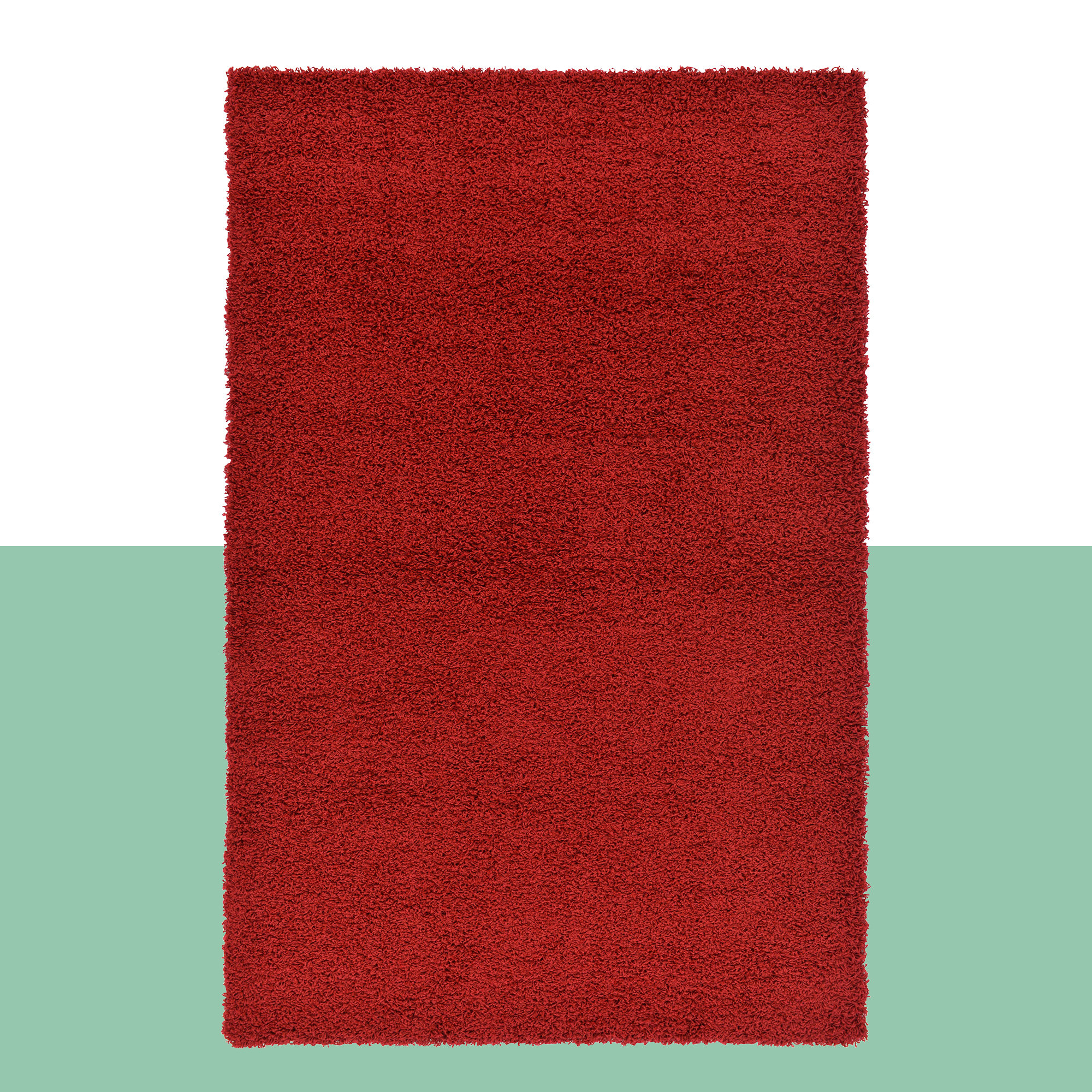 Ebern Designs Angeline Performance Cherry Red Rug & Reviews | Wayfair