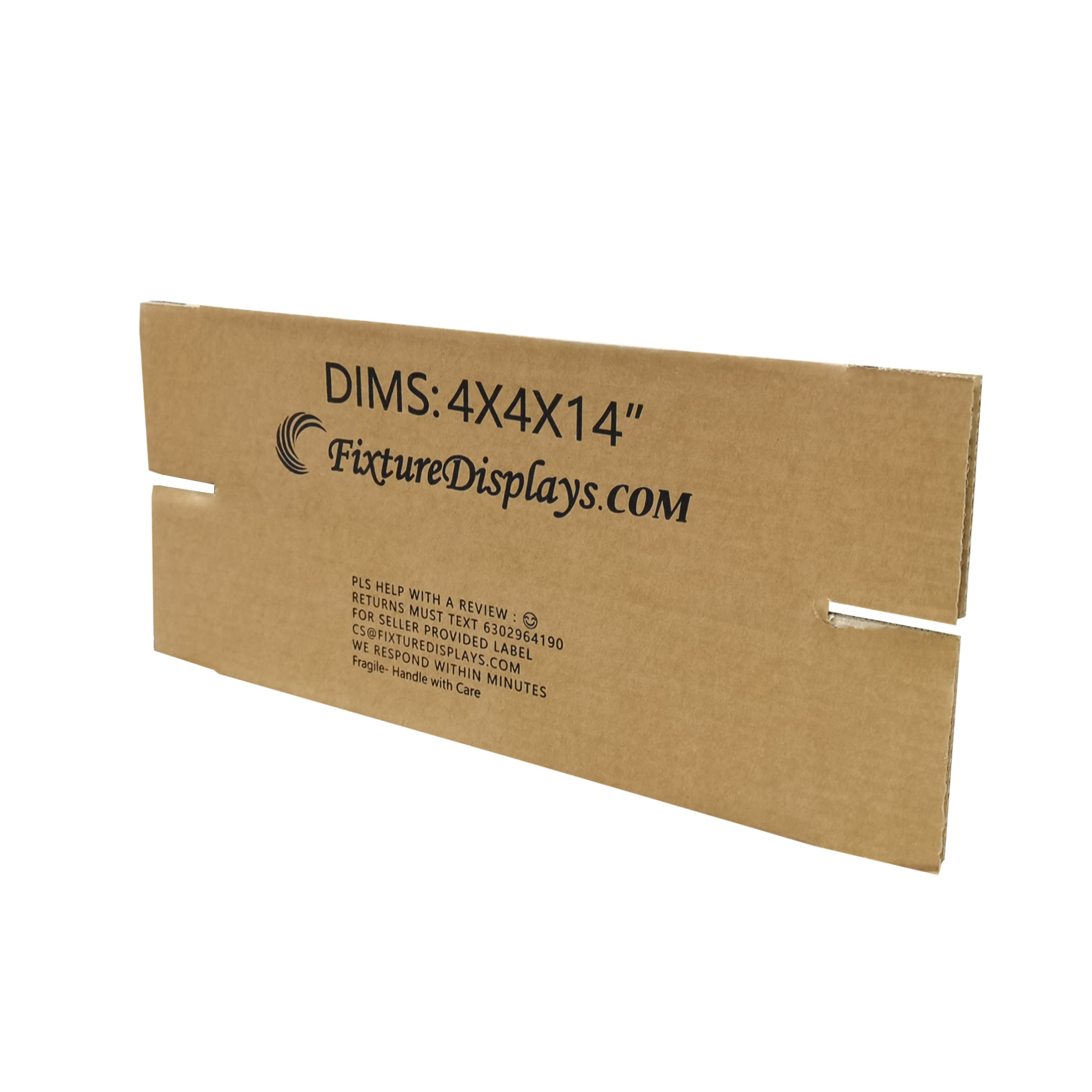 Fixturedisplays® 20 Pack 4X4X14" Printed Shipping Boxes, Singlewall B ...