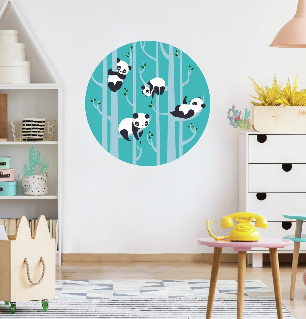 Dakota Fields Easy To Apply Multicoloured 20" X 20" Wild Forest Scene ...