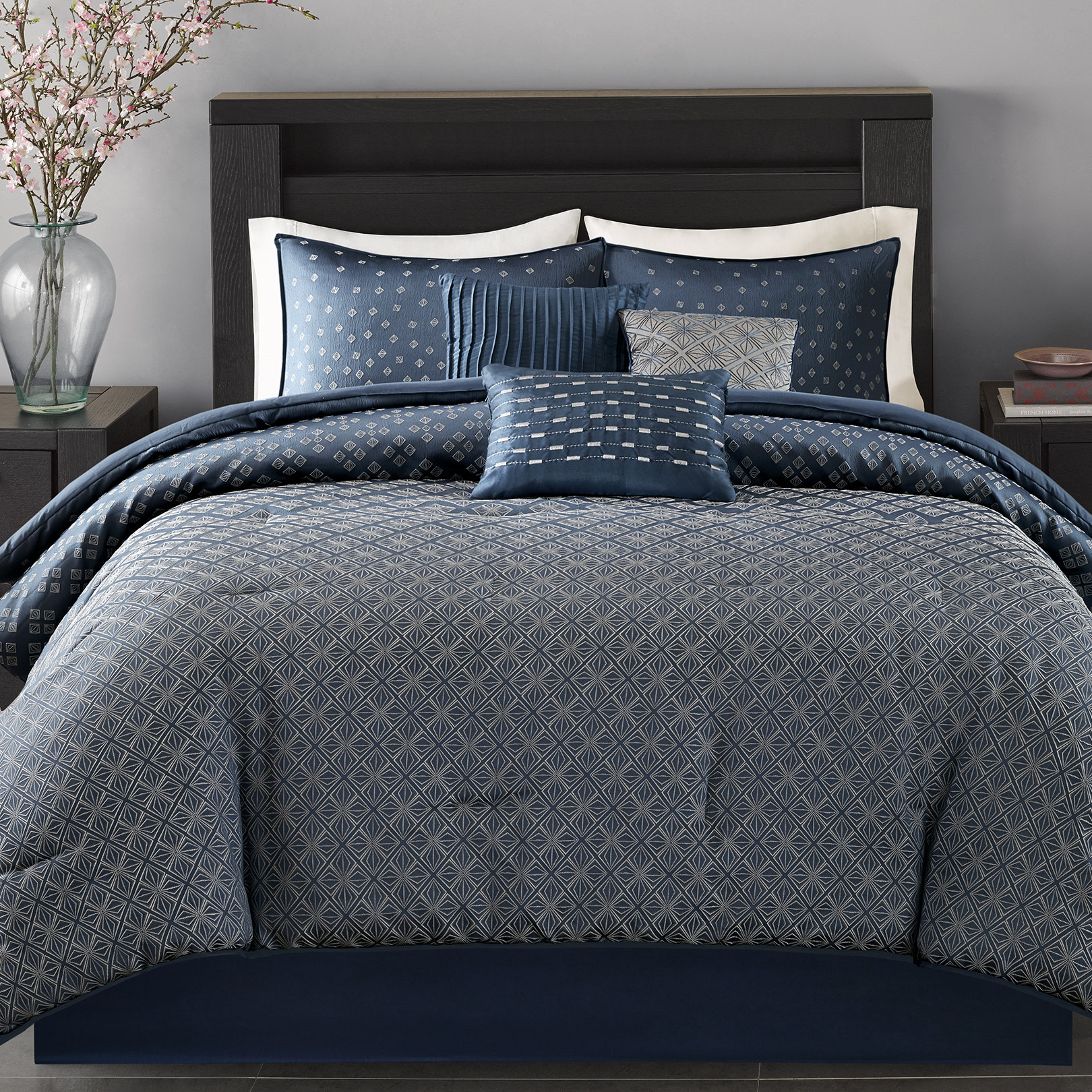 Kelly Clarkson Home Microfiber Modern & Contemporary 6 Piece Jaquard ...