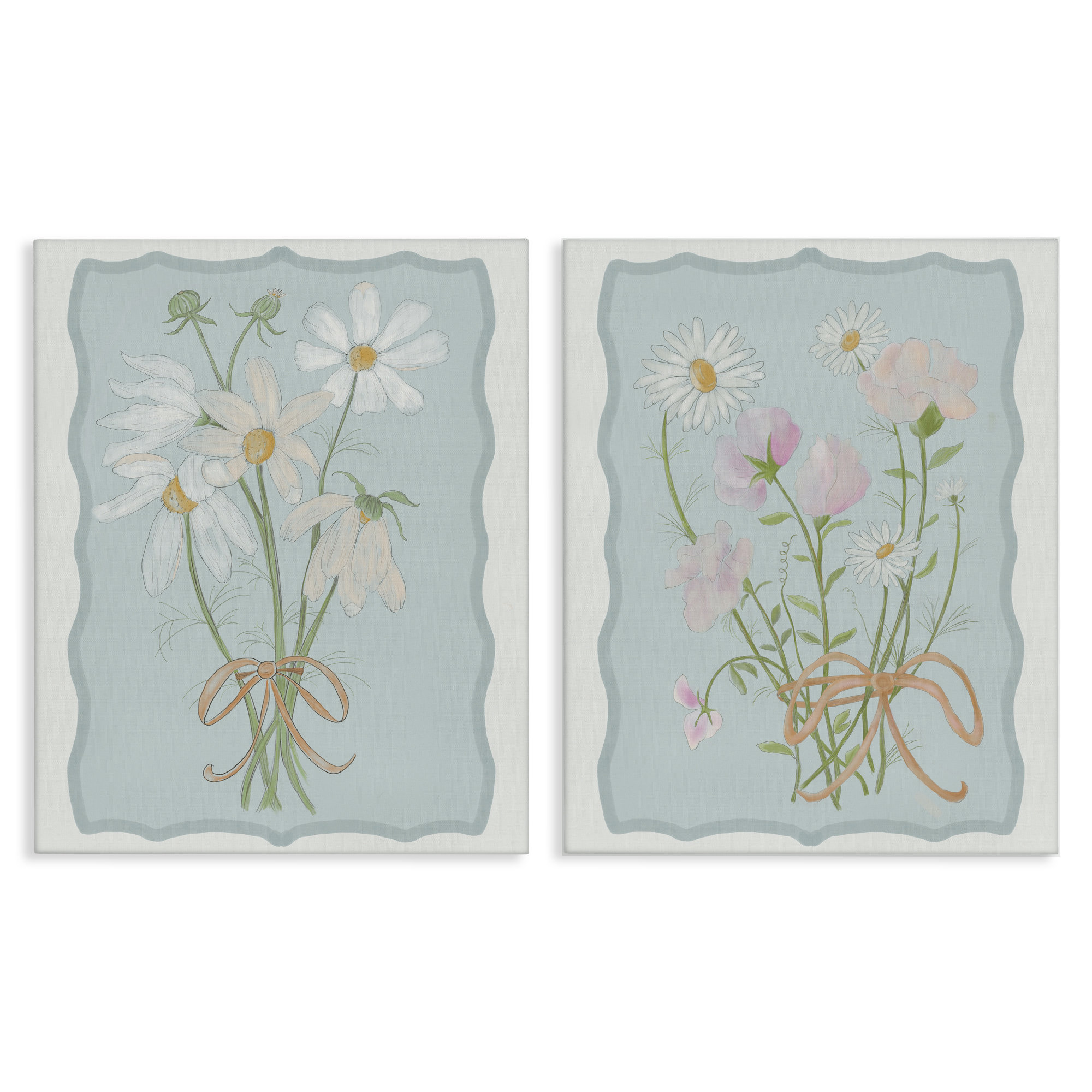 Ebern Designs Vintage Spring Clippings 2pc Canvas Set, design by Leslie ...