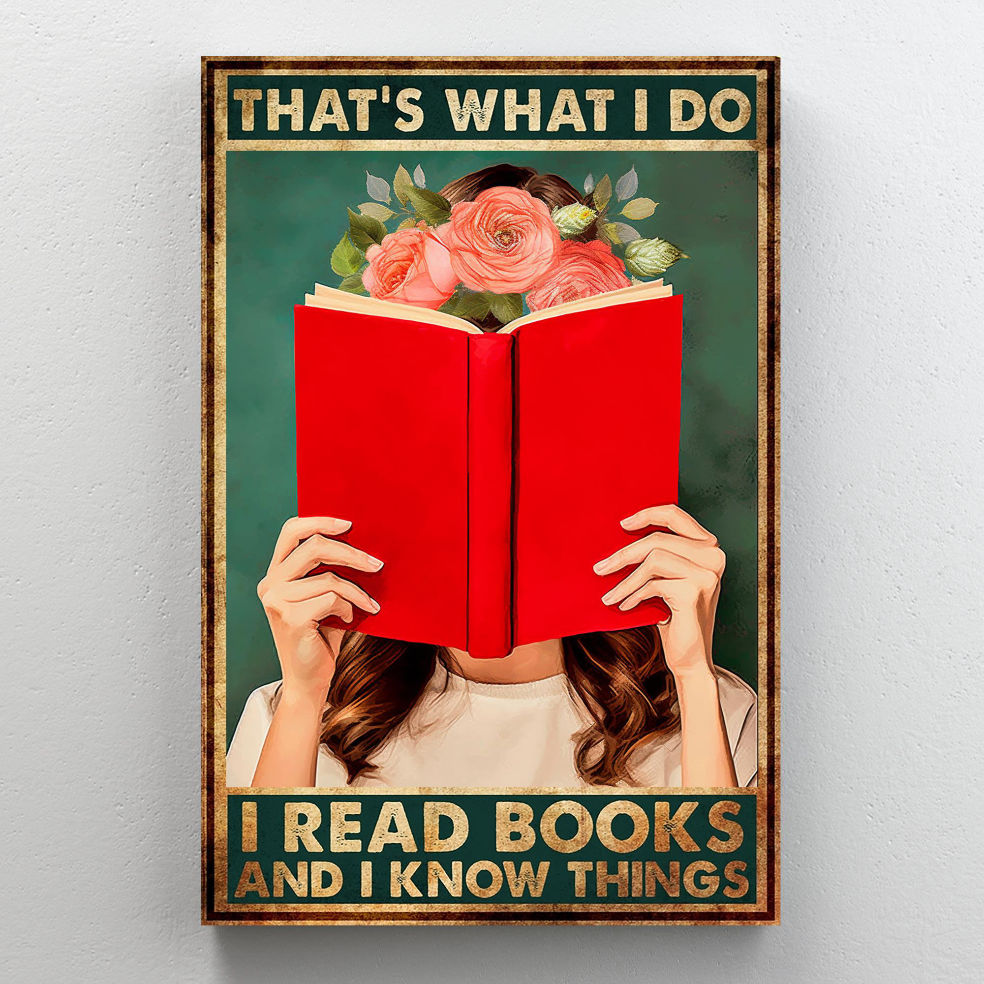 Trinx I Read Books And I Know Things - 1 Piece Rectangle Graphic Art ...