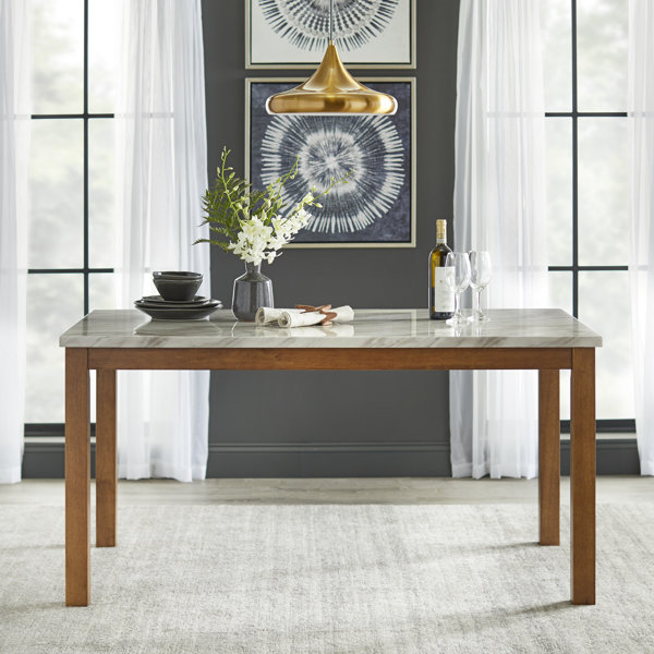 Brayden Studio® Losey Solid Wood Dining Table & Reviews | Wayfair