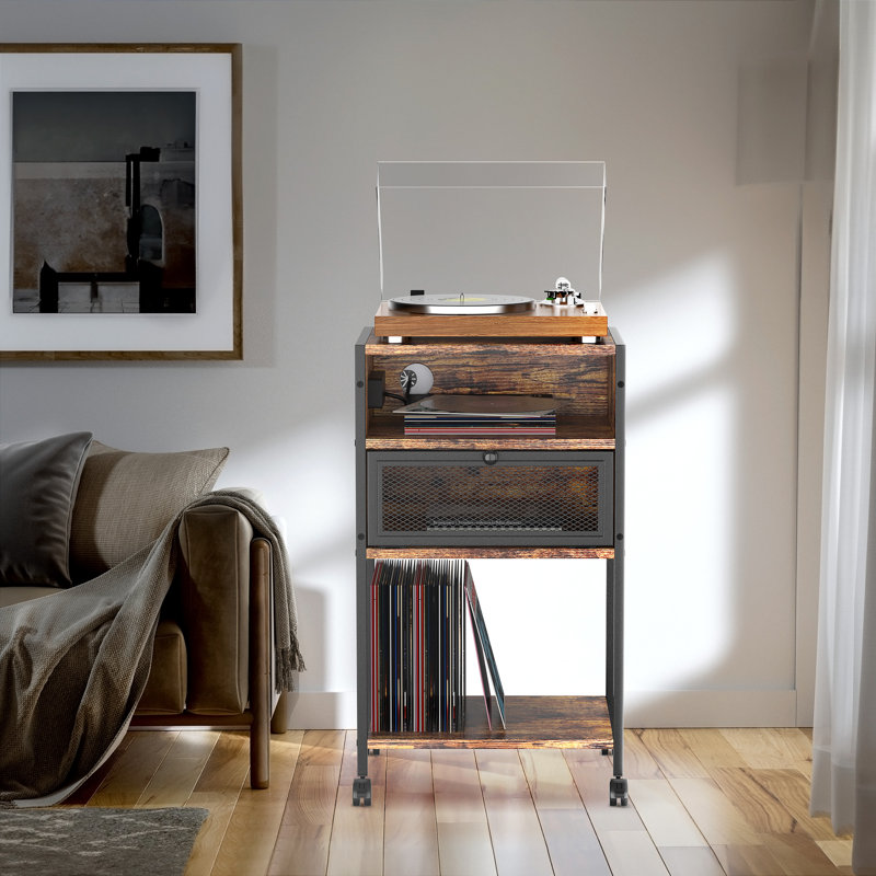 Poloma Printer Stand with Wheels Sofa End Table Nightstand with ...