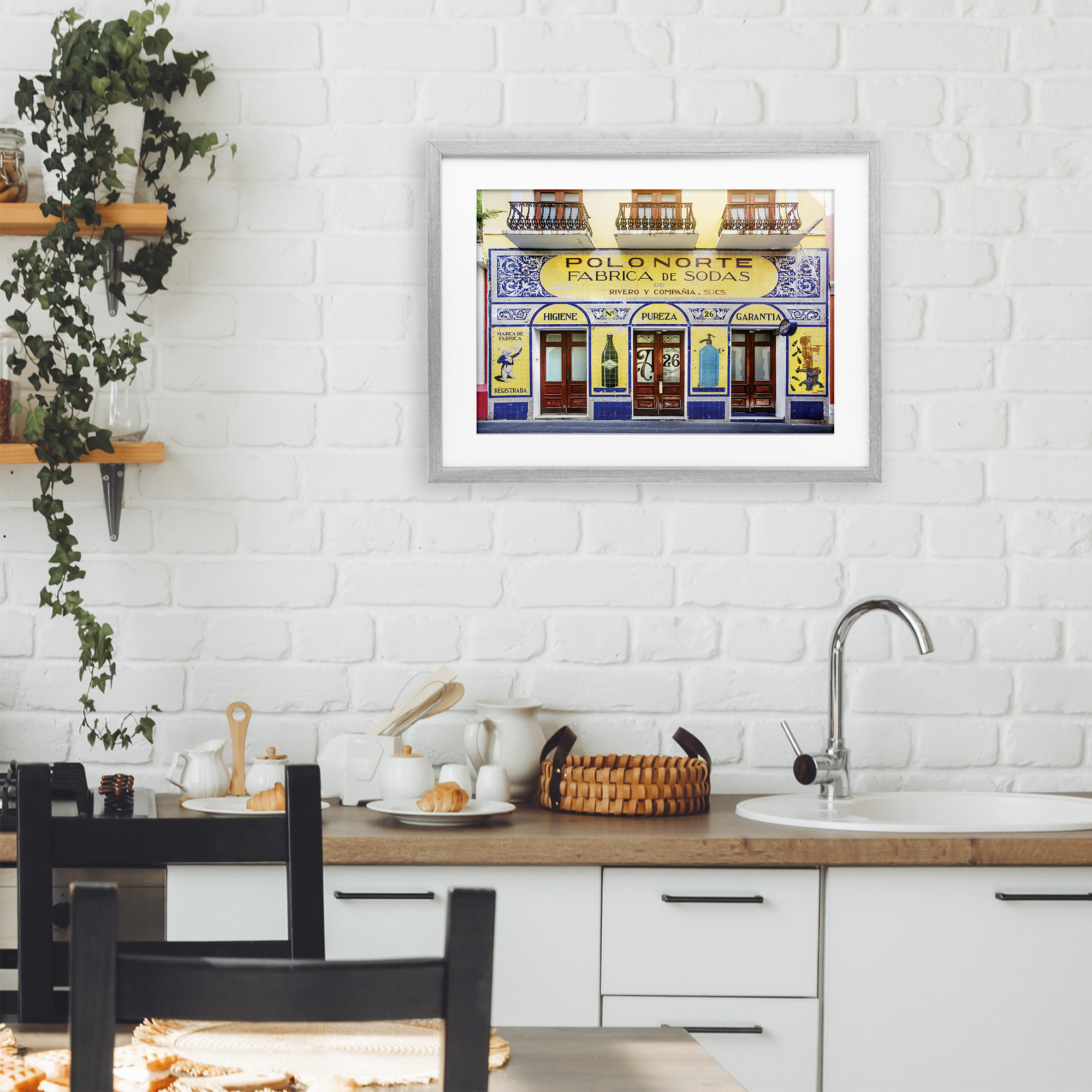Ebern Designs Polo Norte Storefront Framed Print Under Glass, design by ...