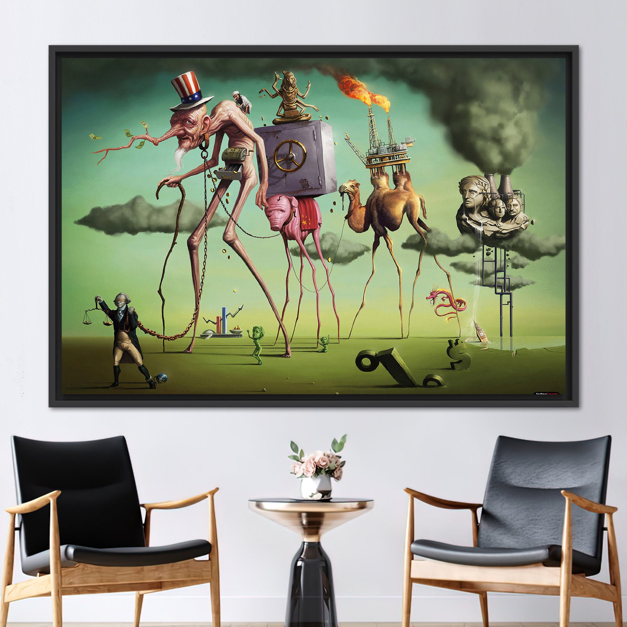 kayra export Salvador Dali The American Dream, Dali American Dream ...