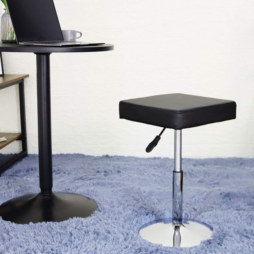 Ivy Bronx Square PU Leather Salon Stool Height Adjustable Step Stool ...