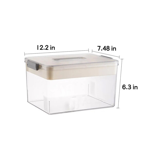 Rebrilliant Multi-Compartment Medicine Storage Box Family First Aid Box ...