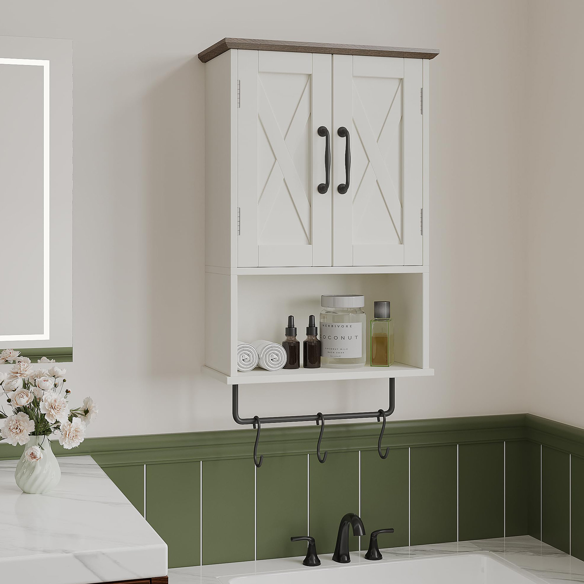 Longshore Tides Bathroom Wall Cabinet with Adjustable Shelf - Wayfair ...
