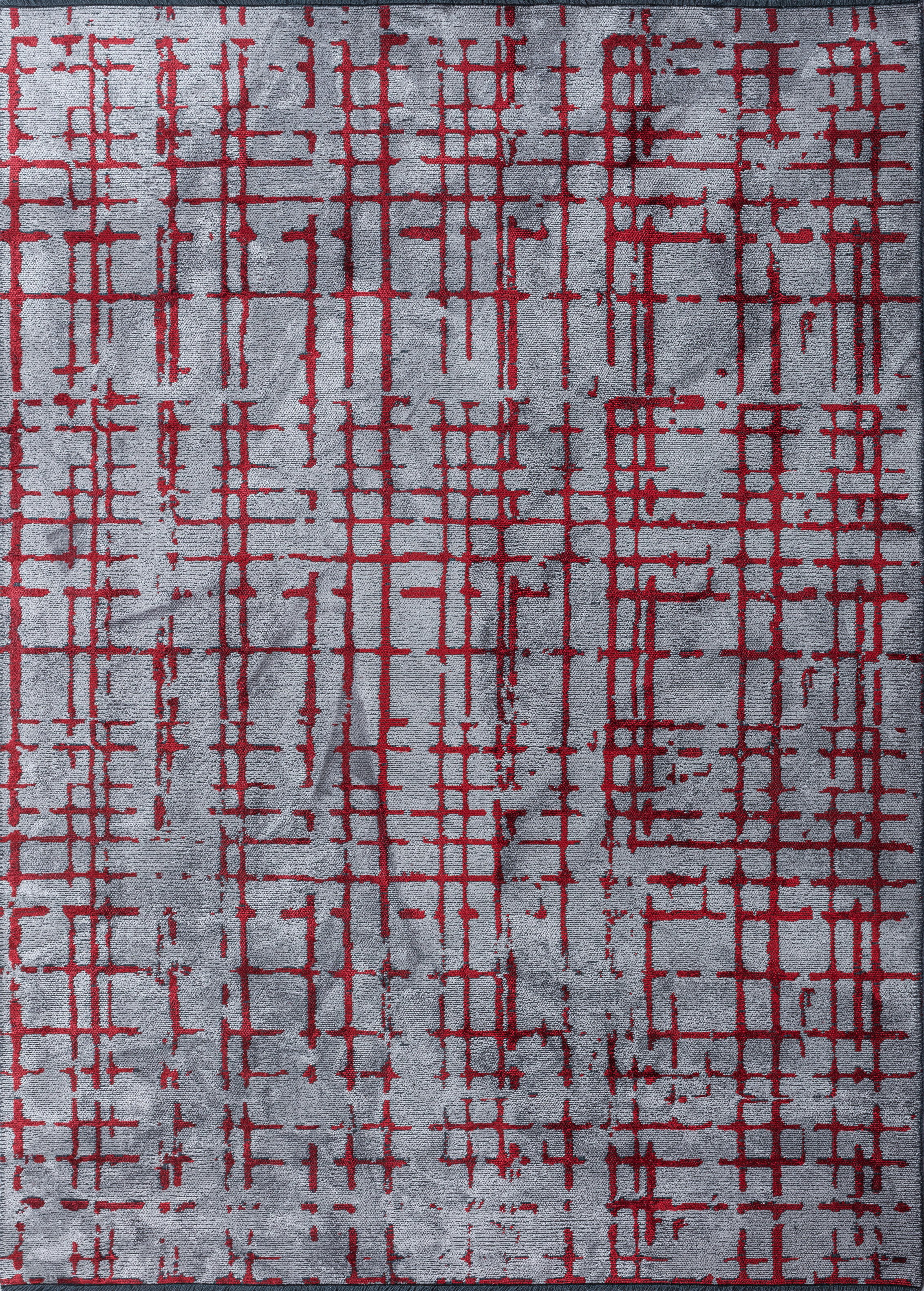 Woven Concepts Rapture Red/Gray Abstract Luxury Area Rug | Wayfair