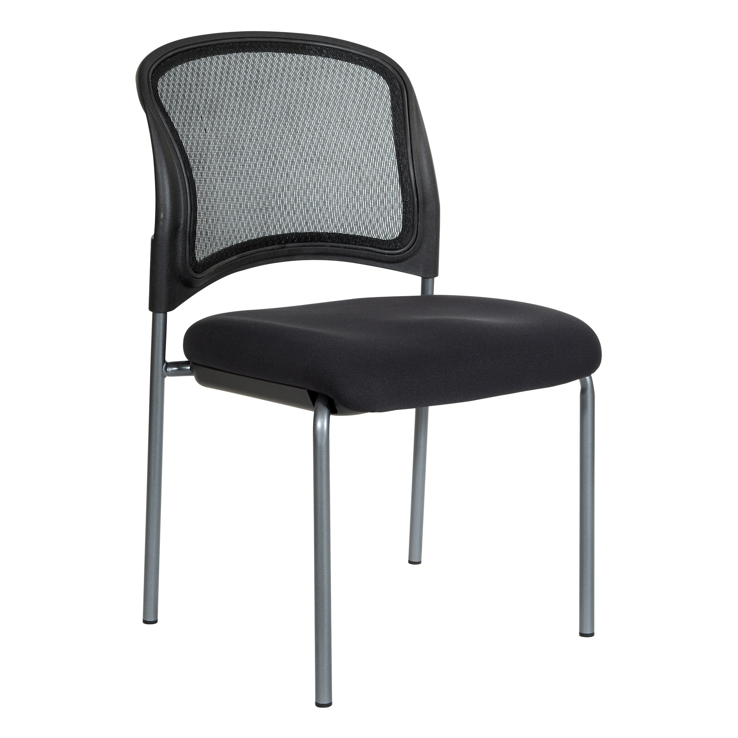 Office Star Products Chaise de réception empilable avec structure en ...