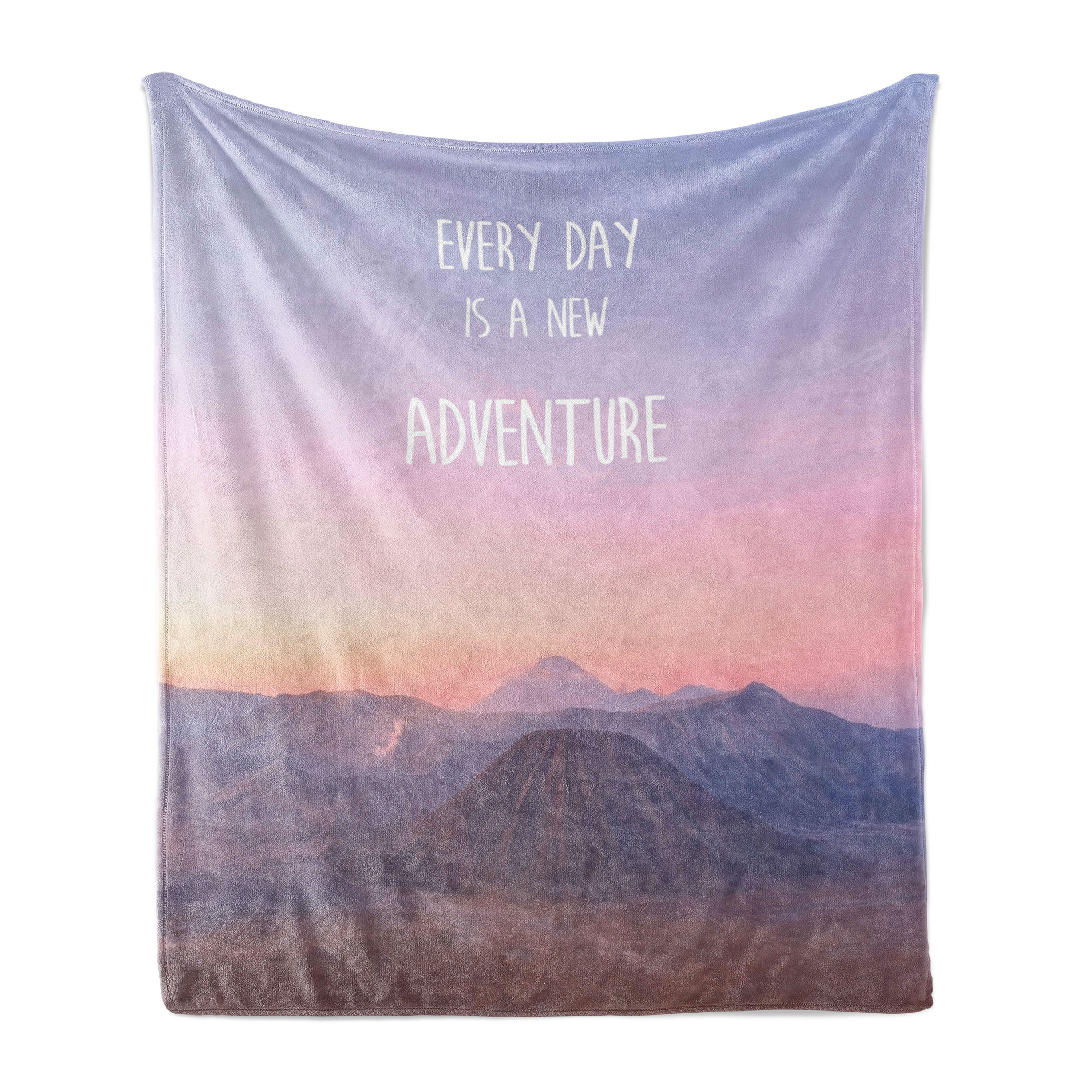 Ambesonne Adventure Fleece Throw Blanket Indonesia Scenic Land Pale ...