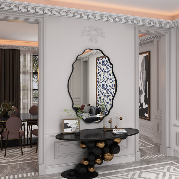 Winston Porter Mecbure Wavy Oval High-strength Aluminum Alloy Framed ...