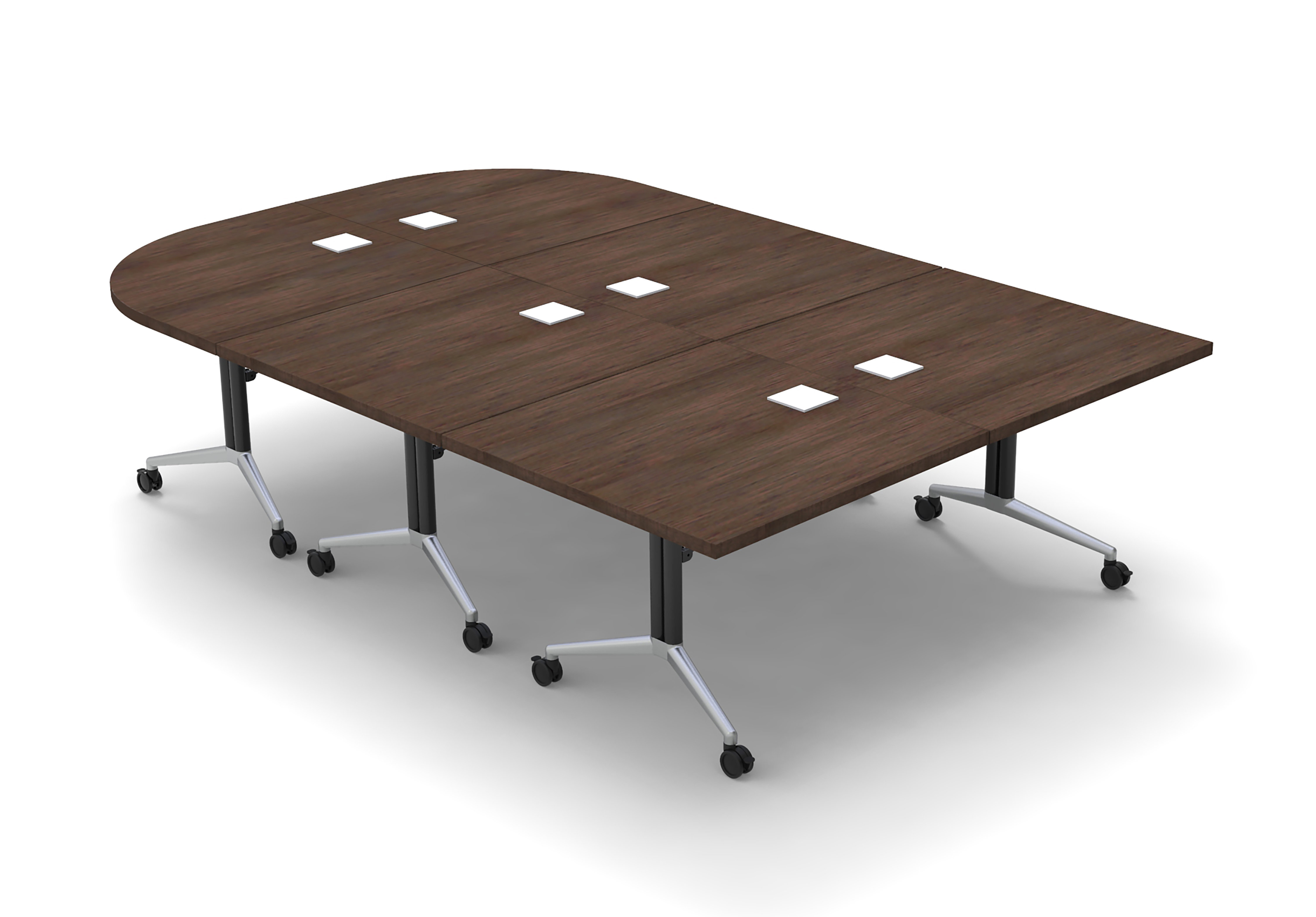 The Twillery Co.® Albin 9 Person Conference Meeting Tables with 9 ...