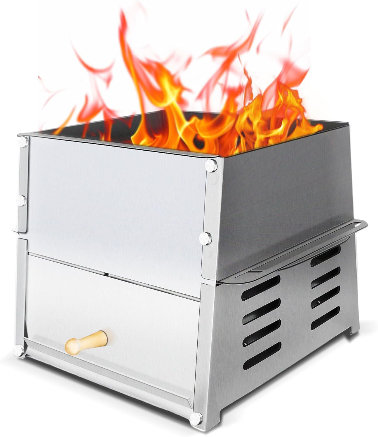 DJL Portable Fire Pits, Camping Campfire Grill, Collapsible Firepits ...