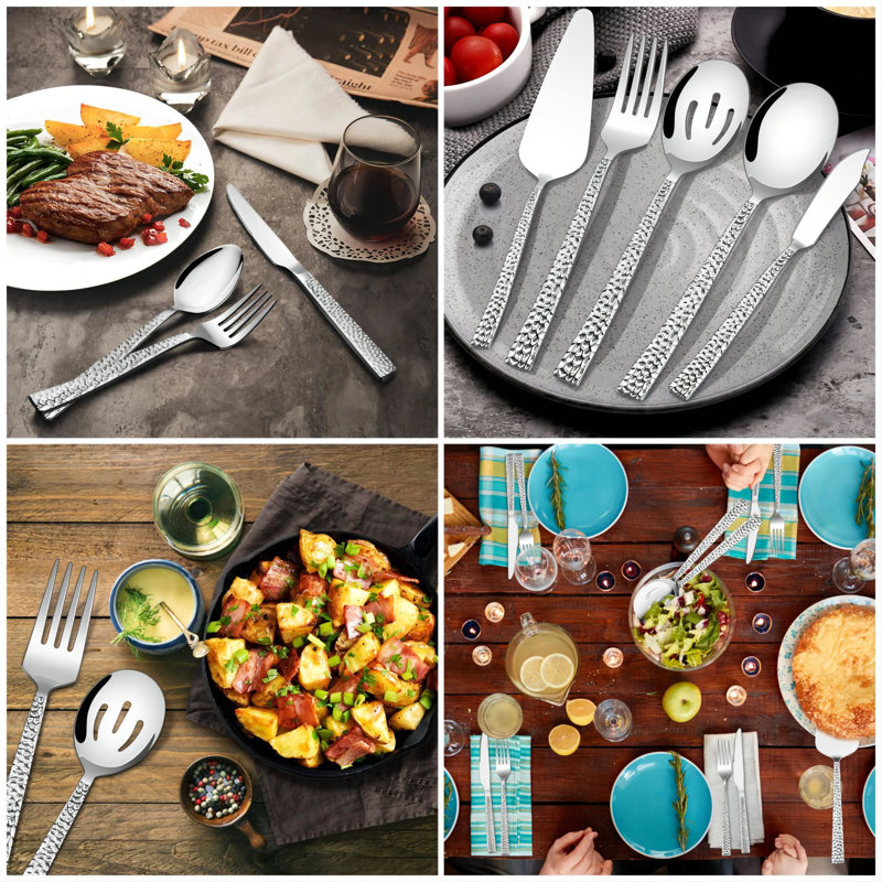 Brayden Studio® Stainless Steel Flatware Set - Service for 12 | Wayfair