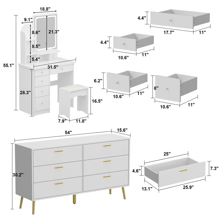 Mercer41 Meixi 2 Piece Bedroom Set & Reviews | Wayfair