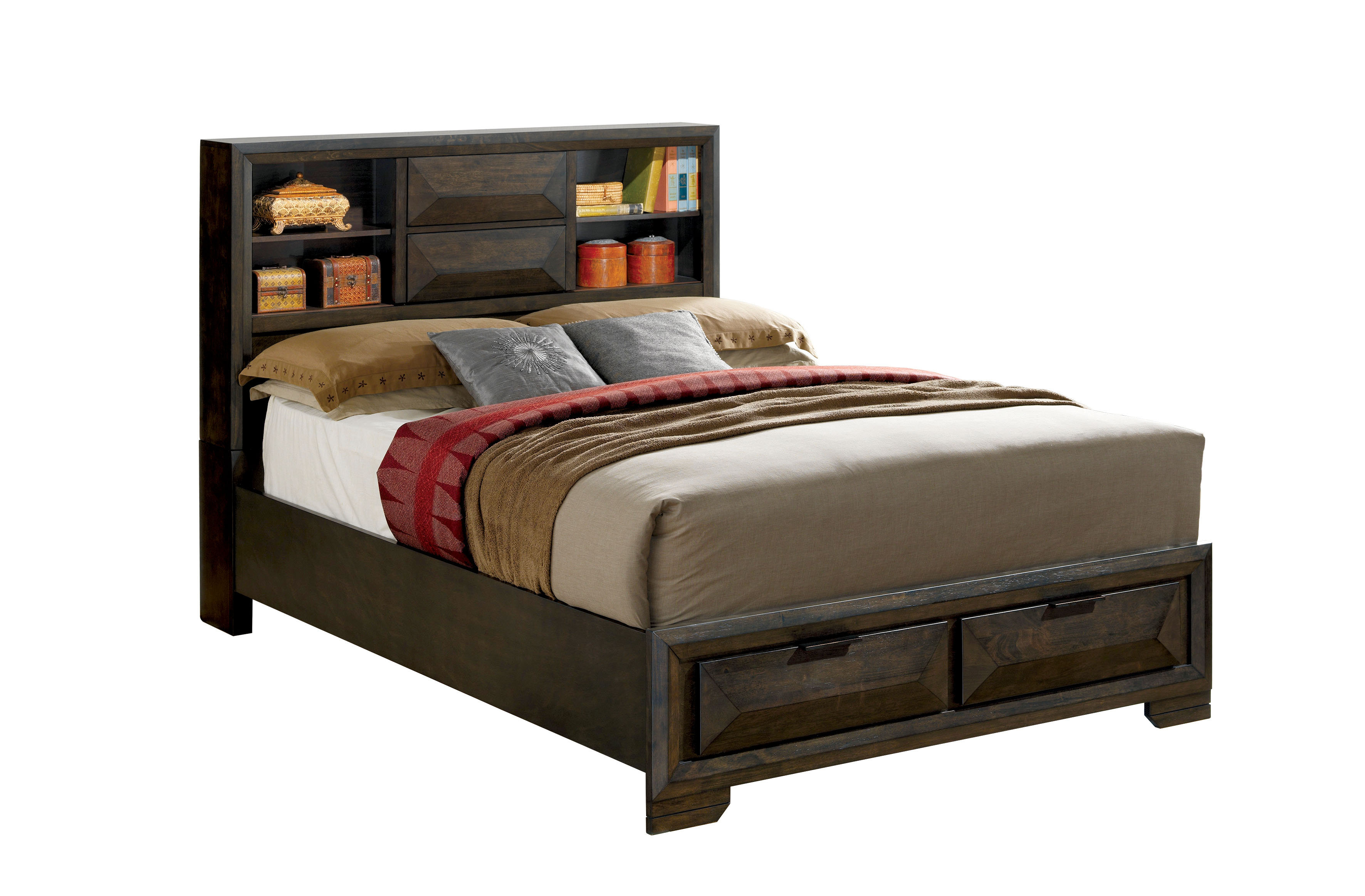 Union Rustic Bender Storage Platform Bed & Reviews | Wayfair