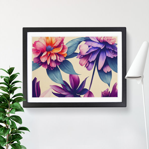Marlow Home Co. Extravagant Flowers - Single Picture Frame Print ...
