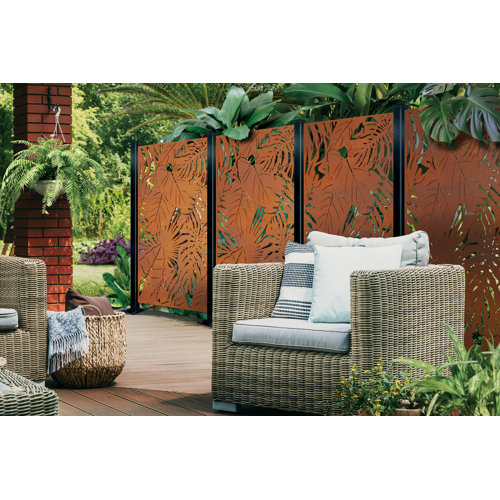 OUTDECO Steel Rainforest Decorative Panel | Wayfair