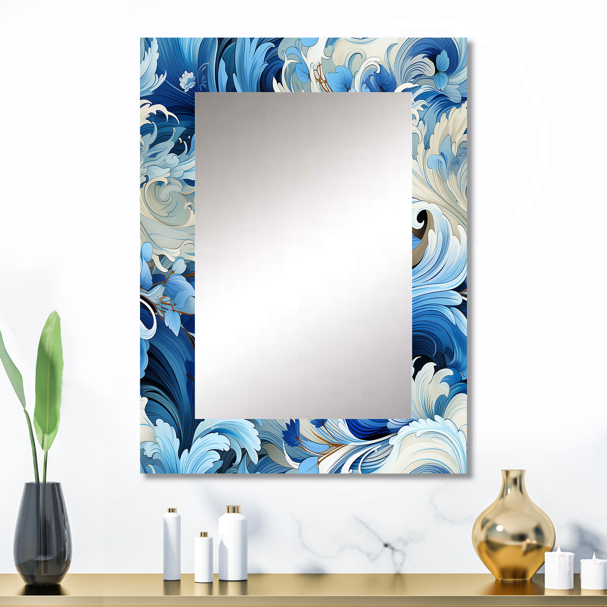 Fleur De Lis Living Nautical Allure Paisley Pattern - Paisley Mirror ...