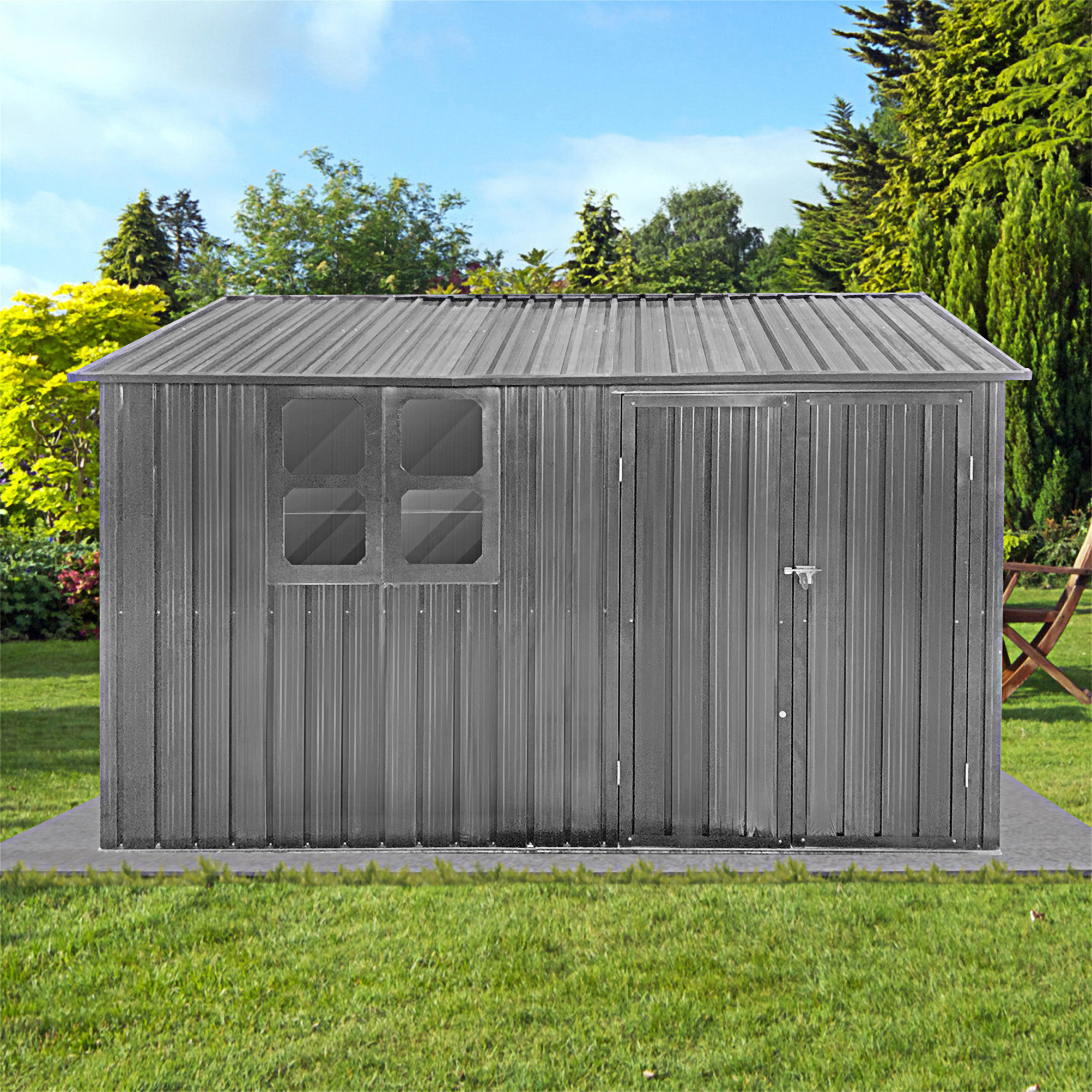 wendeway Metal Garden Sheds Outdoor Storage Sheds - Wayfair Canada