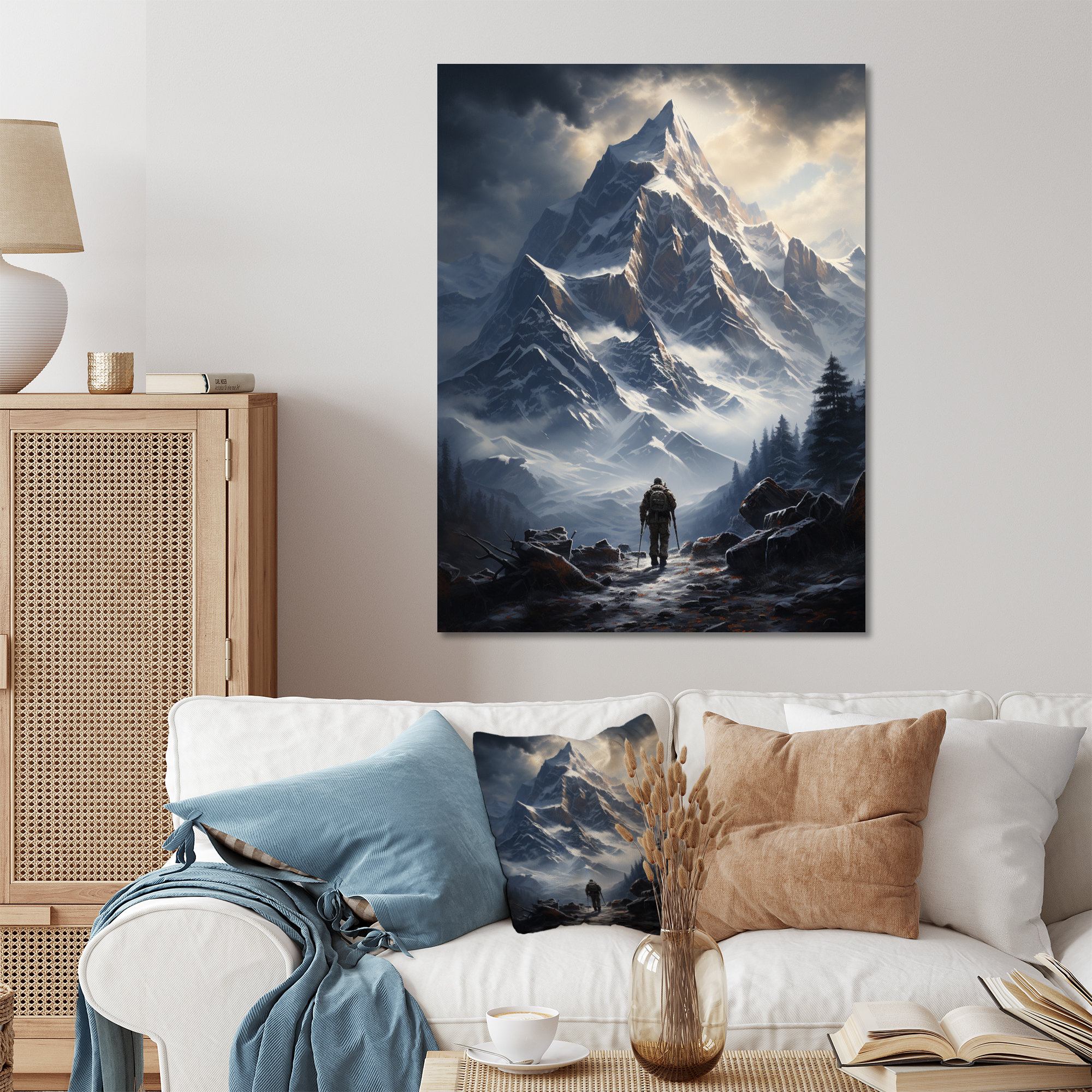 Loon Peak® Mountain Trails Harmony I - Hiking Print on Metal | Wayfair