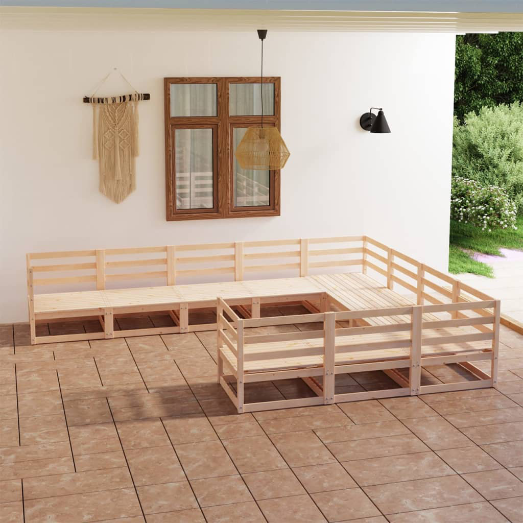 17 Stories Gayston Solid Wood 10 - Person Seating Group | Wayfair.co.uk