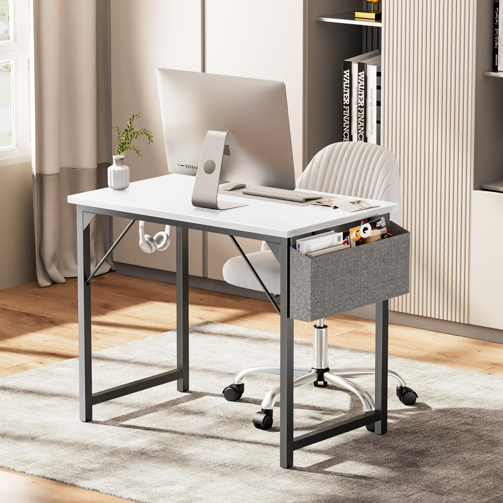 Rebrilliant Computer Desk - 32 Inch Small Office Writing Work Study ...