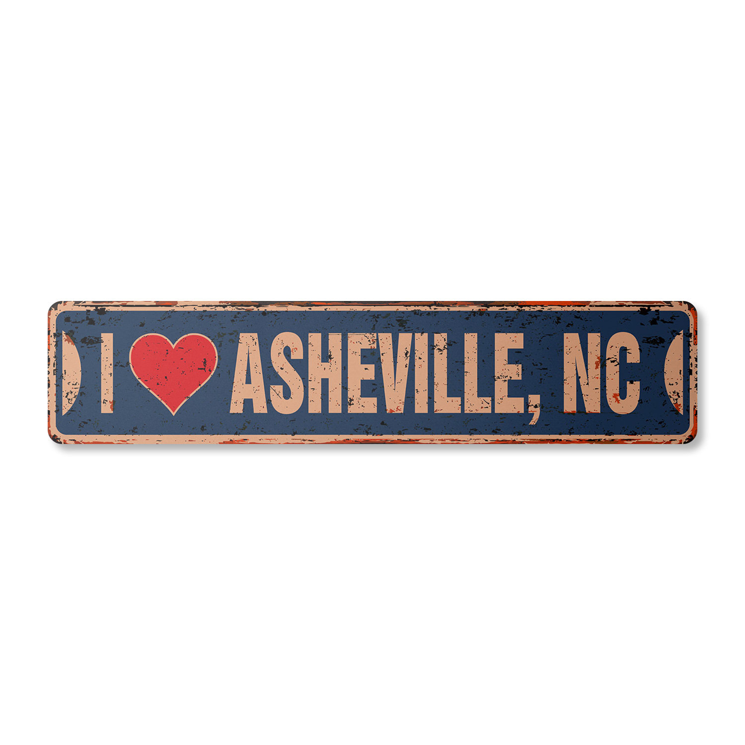 SignMission Asheville Nc Street Sign Aluminum 4" X 18" | Wayfair