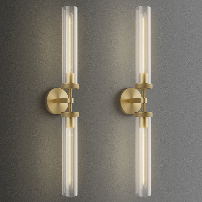 Longshore Tides Twining 2 - Light Wallchiere Armed Sconce Wall Mounted ...