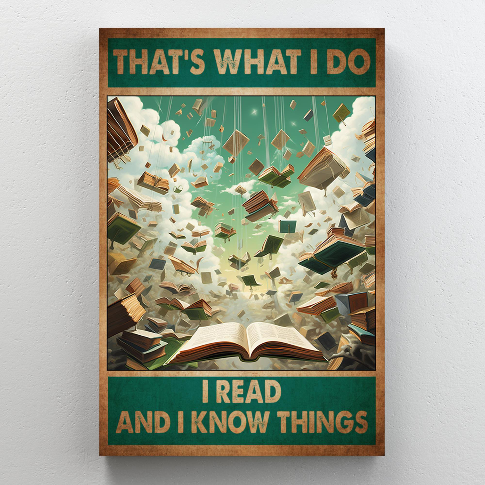 Trinx Books I Read And I Know Things - 1 Piece Rectangle Books I Read ...