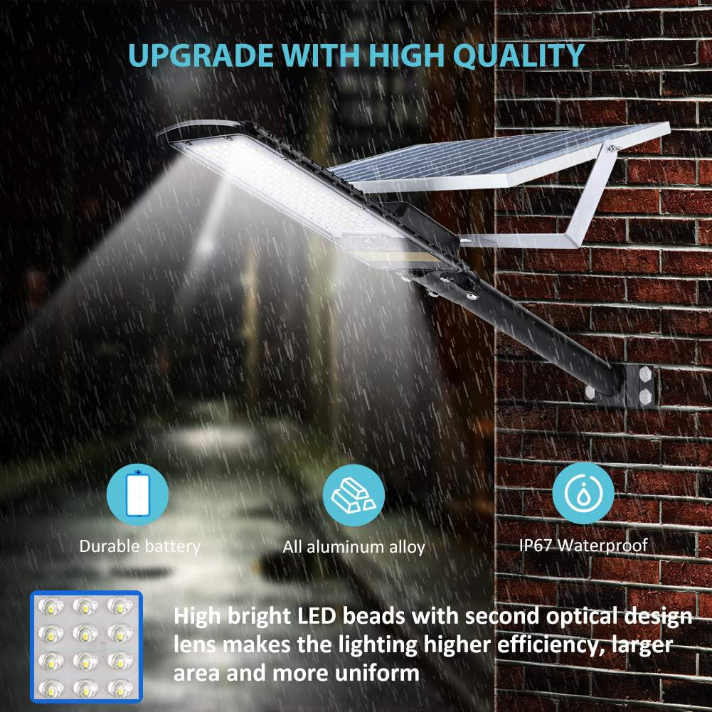 Co-t 5000W Solar Street Lights Outdoor IP67 Waterproof Dusk-To-Dawn ...