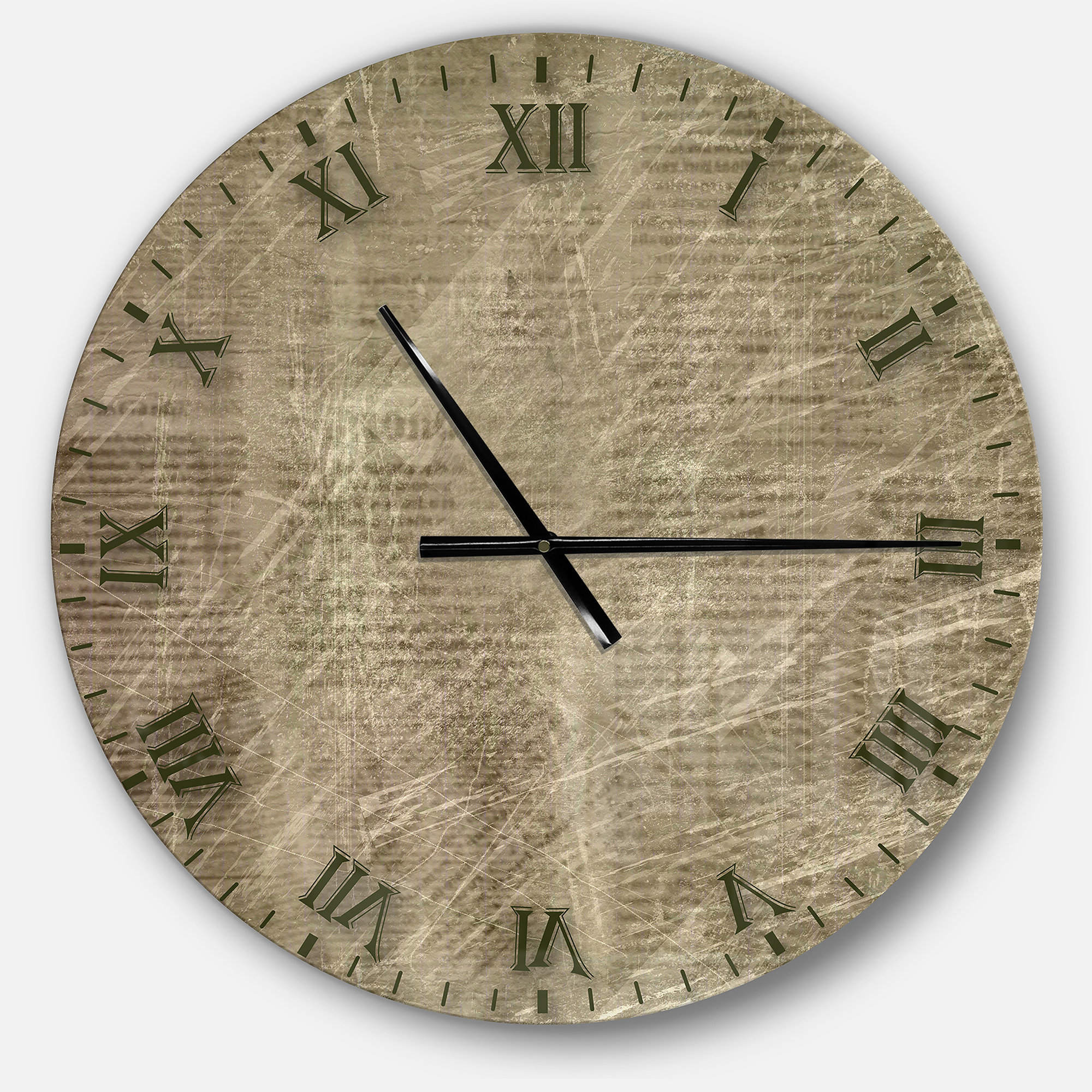 The Twillery Co.® Antique Old Paper Style - Farmhouse Wall Clock ...