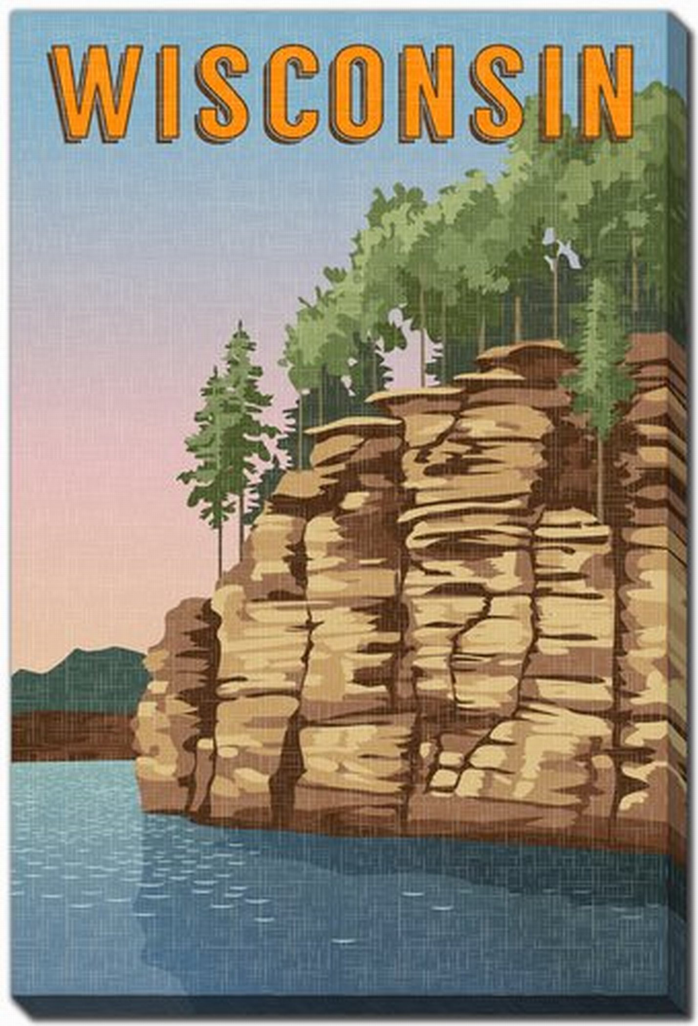 Millwood Pines Wisconsin State Poster | Wayfair