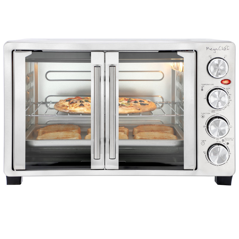 MegaChef 31.7 Quart French Door Multi-Function Electric Toaster Oven ...
