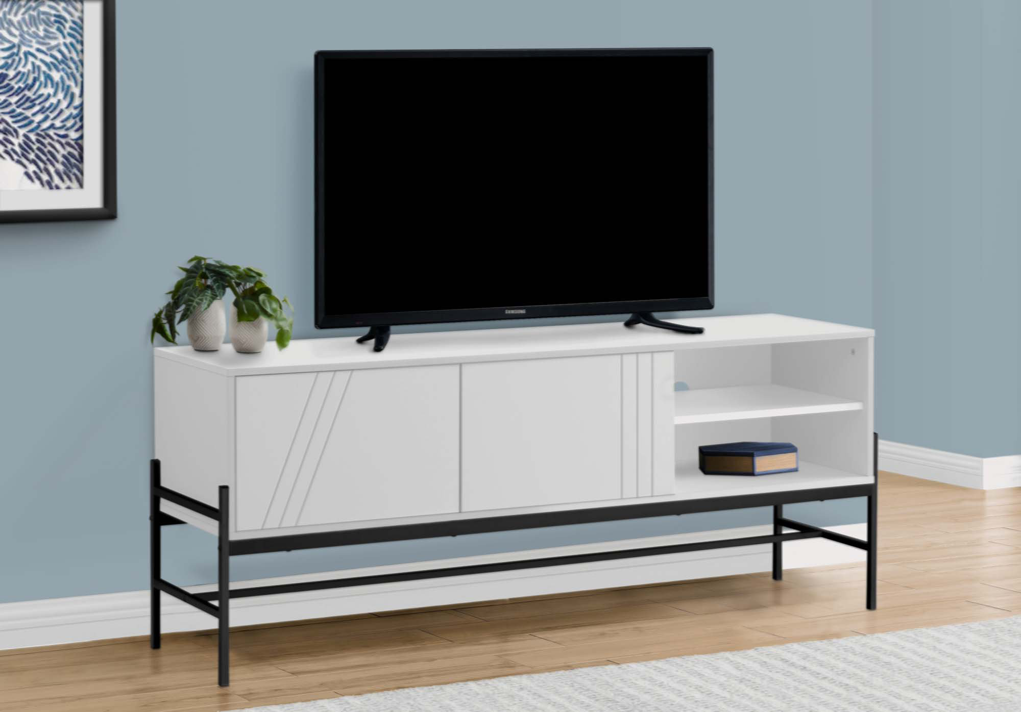 17 Stories Tv Stand, 60 Inch, Console, Media Entertainment Center ...