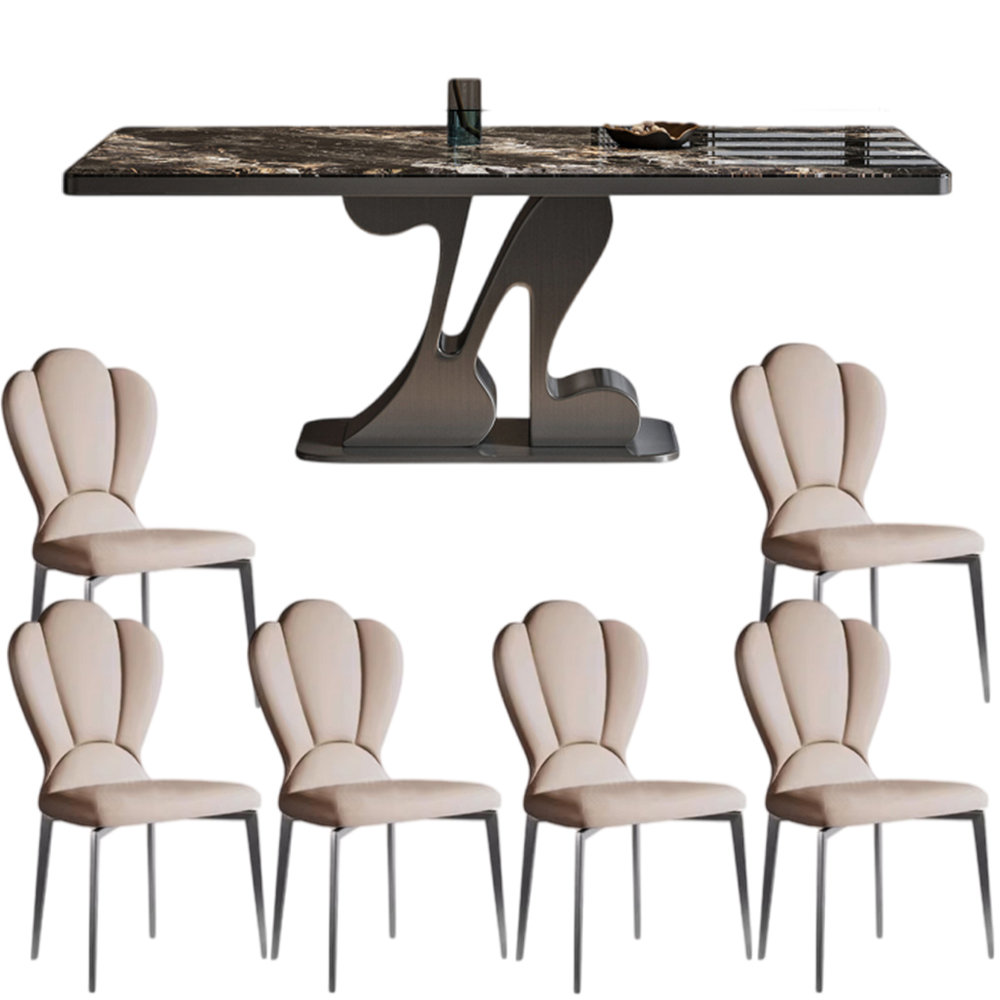 Elamer Light luxury high-end dining table sets | Wayfair