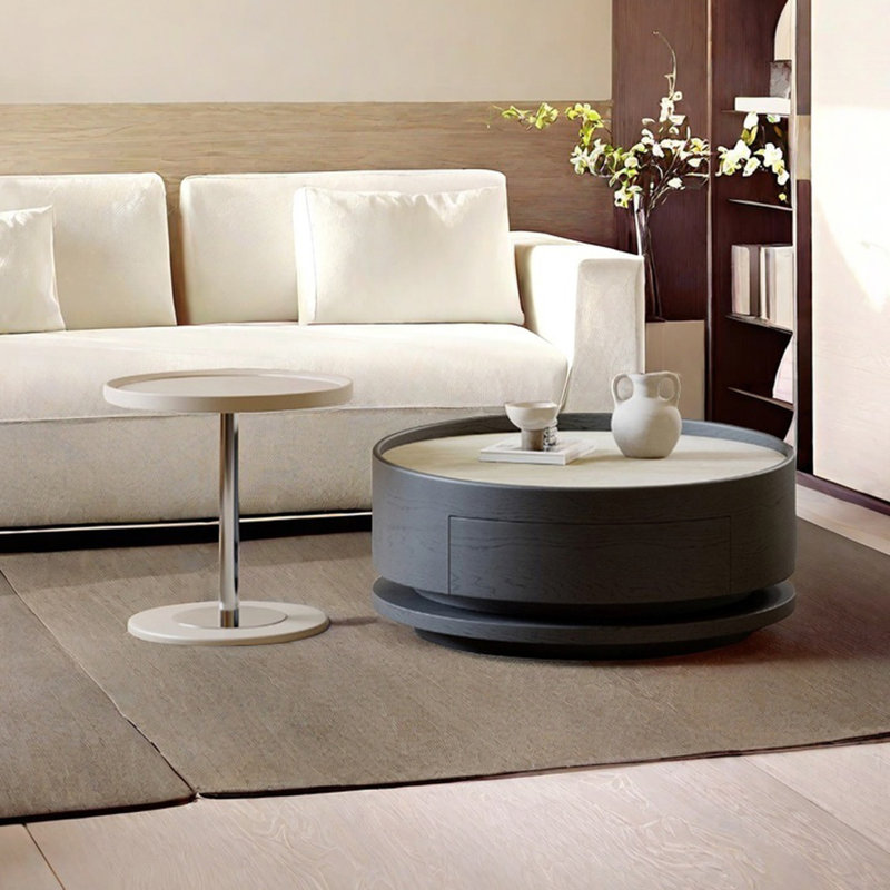 The Invincibles home Light luxury round rotating coffee table | Wayfair