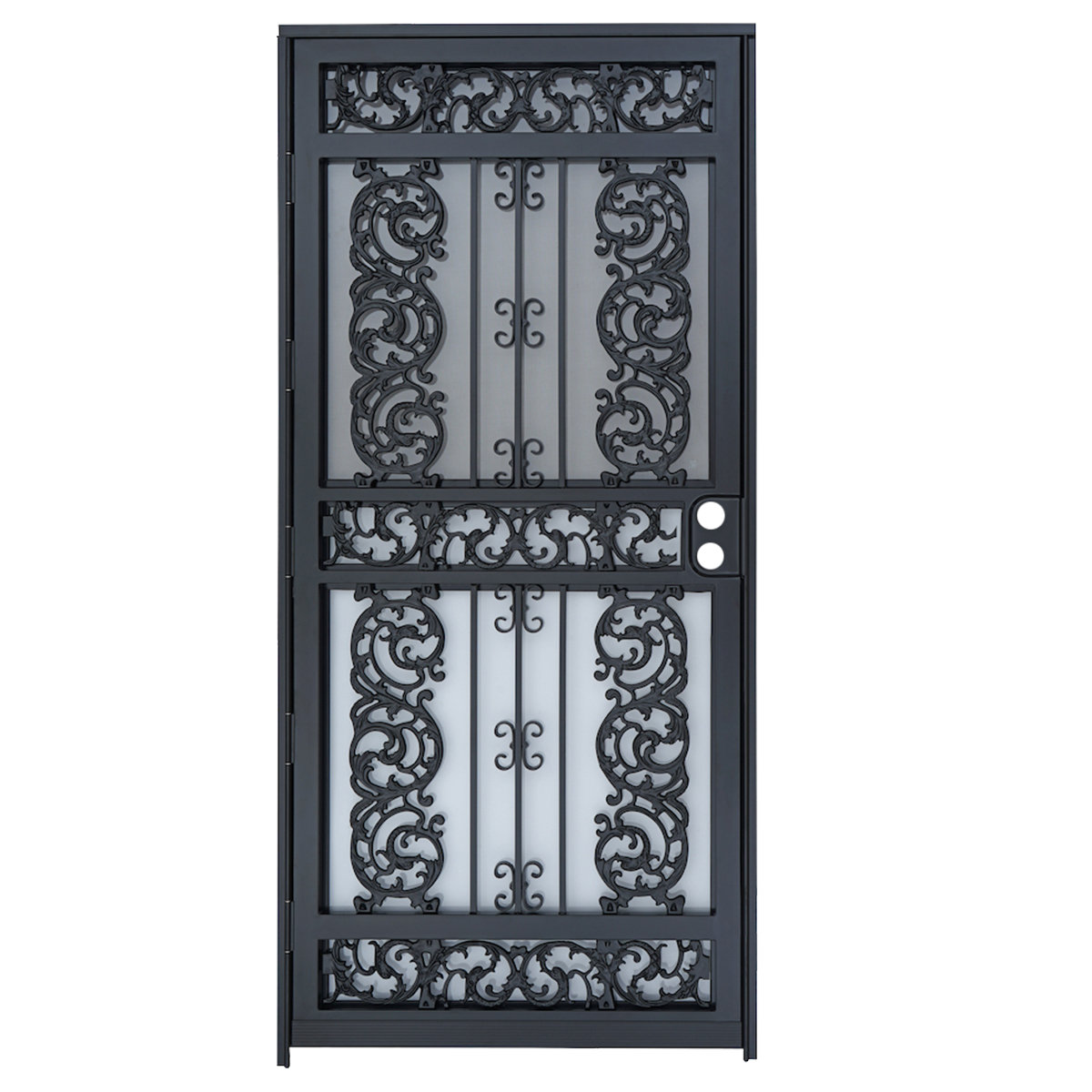 Grisham Deluxe Steel Security Door, 36 x 80" Iron Security Storm Door ...