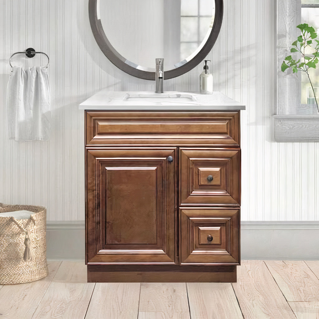 Vanity Atelier 30'' Bathroom Vanity Sink Base with Drawers Cabinet in ...